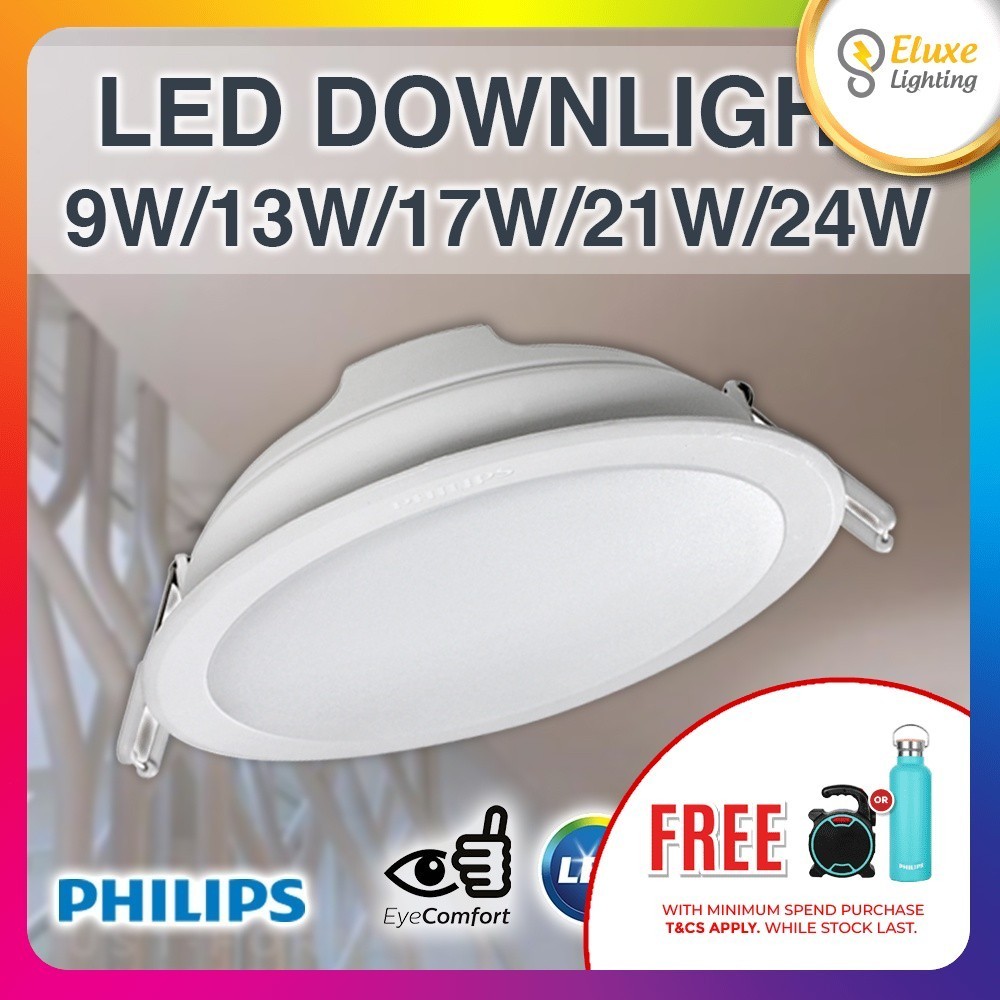 PHILIPS MESON ROUND LED DOWNLIGHT [4" 9W-59449][5" 13W-59464][6" 17W-59466][7" 21W-59469][8" 24W ...