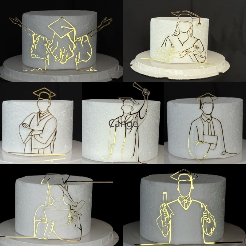 Dr. Instagram Men's and Women's Minimalist Line Acrylic Cake Decoration ...