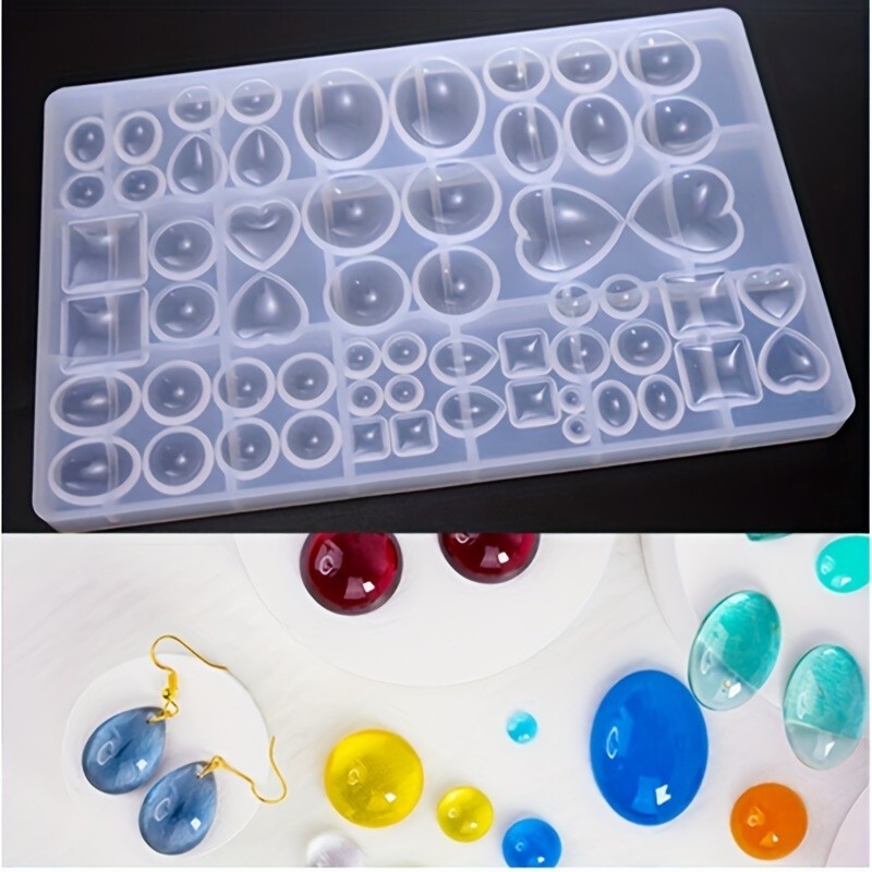 1Pcs Time Gem Silicone Mold for Jewelry Earring Pendant Making Tool UV ...