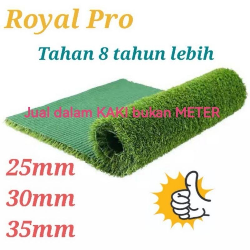 2m x 25m ARTIFICIAL GRASS CARPET RUMPUT KARPET PREMIUM RUMPUT TIRUAN ...