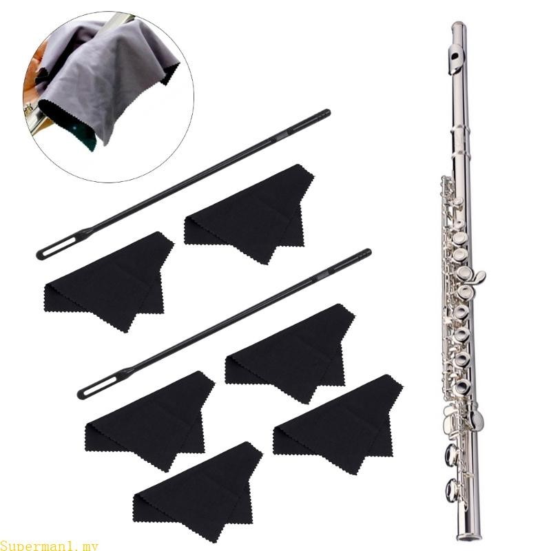 Best Flute Cleaning Rod with Flute Cleaning Cloth Set Flute Piccolo ...