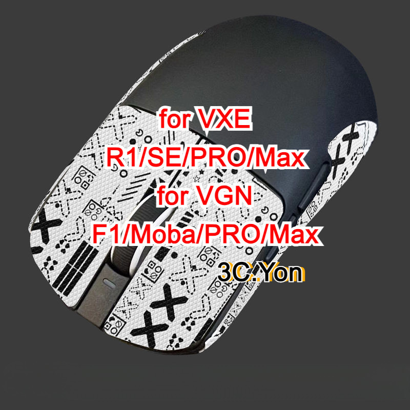 Mouse Skin Anti-Slip Side Grips For VXE R1 SE PRO Max VGN F1 Moba Mouse ...