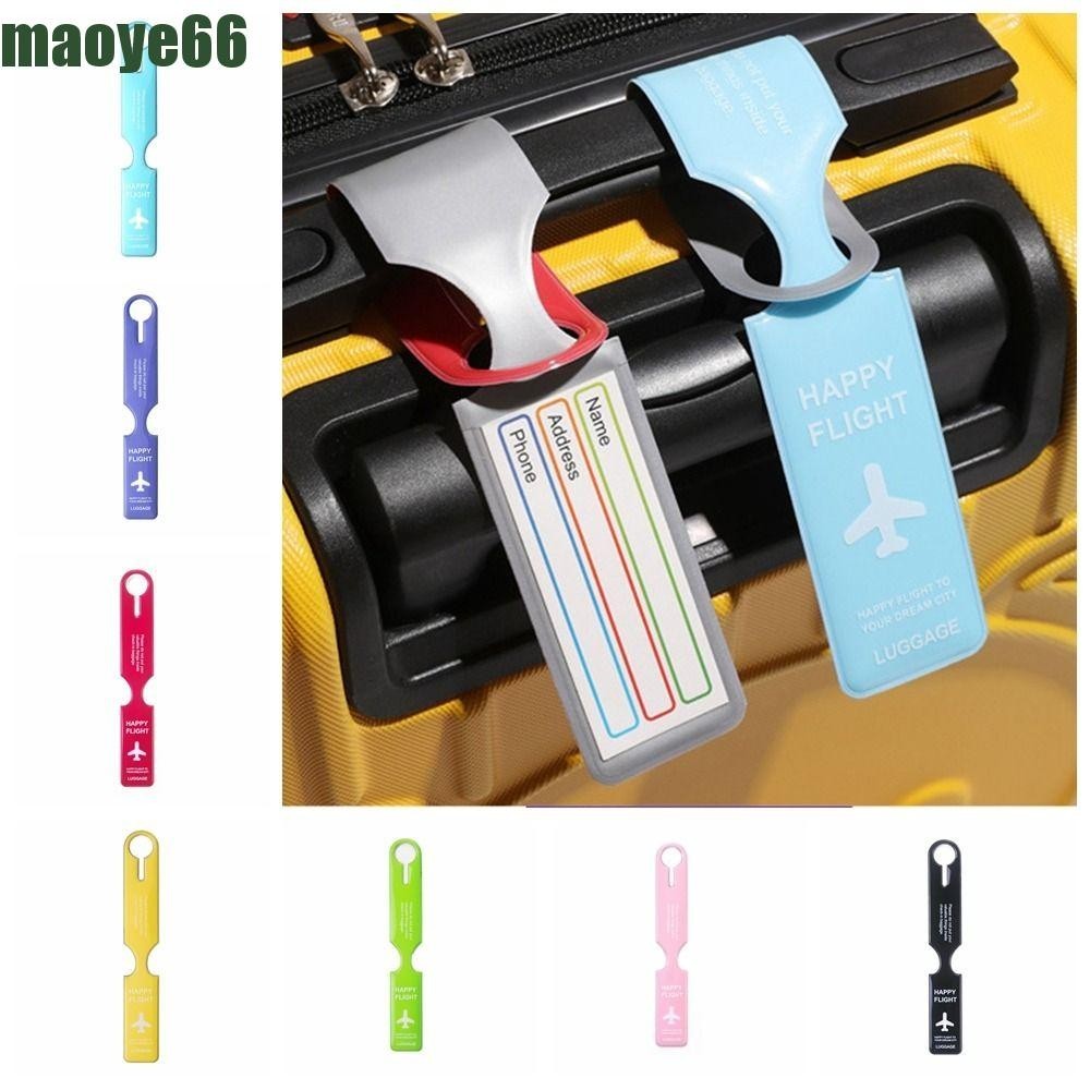 MAOYE PVC Luggage Tag, Boarding Pass Address Label Airplane Suitcase ...