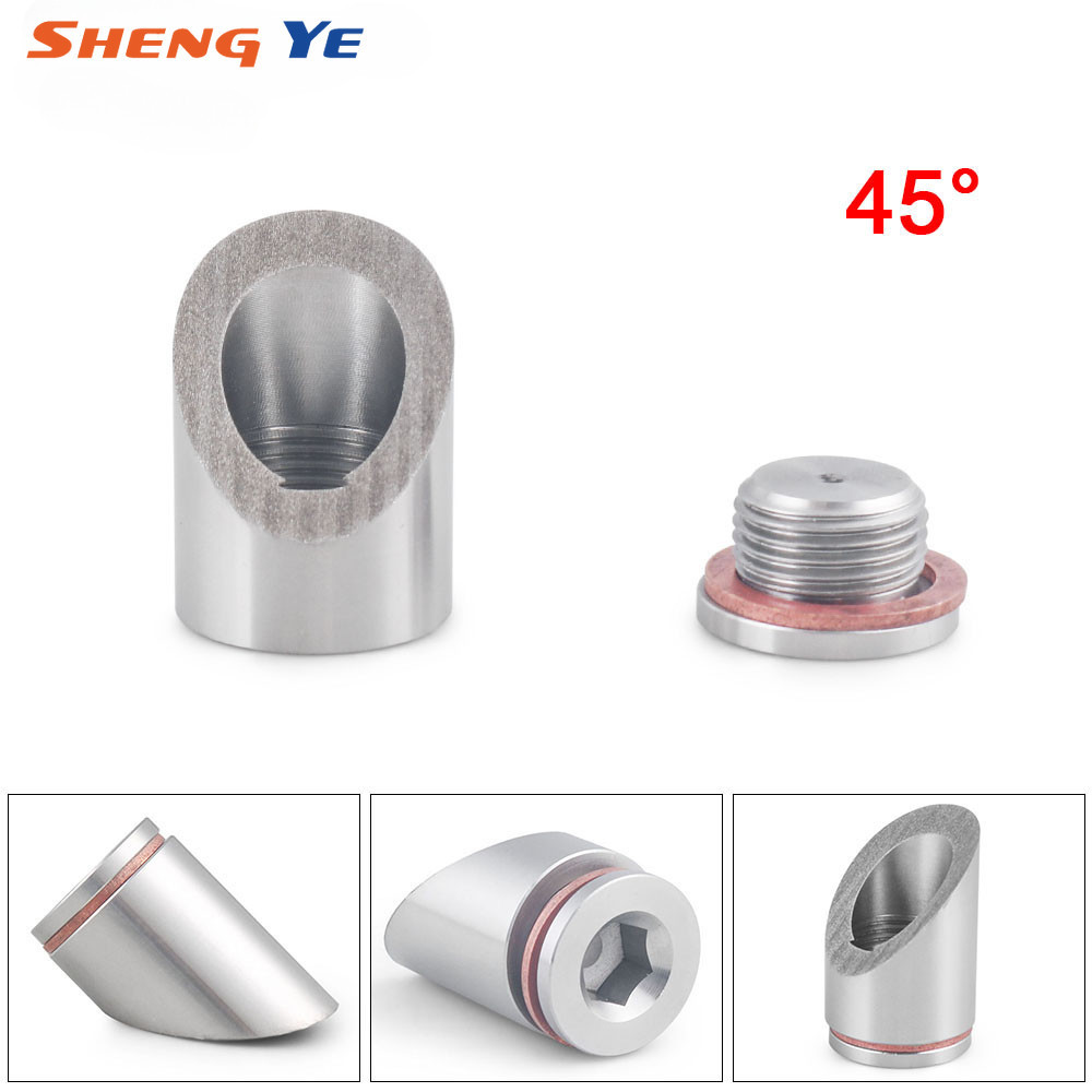 Oxygen Sensor Angled Weld In Plug and Bung Kit Stainless Steel M18 x 1 ...