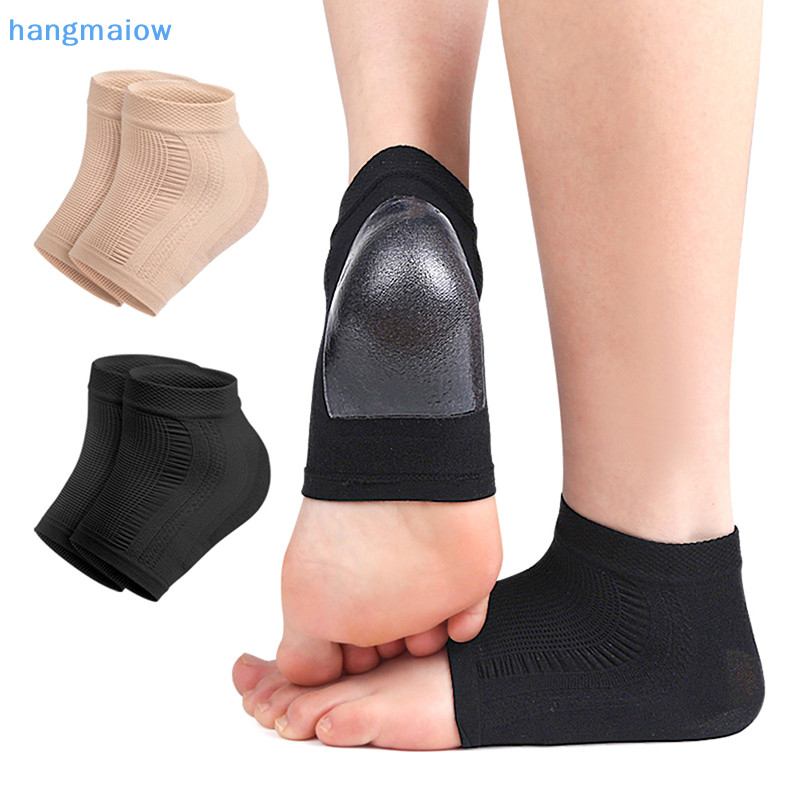 {hangmaiow} 1Pair Gel Silicone Heel Protector Sleeve Heel Pads Heel ...