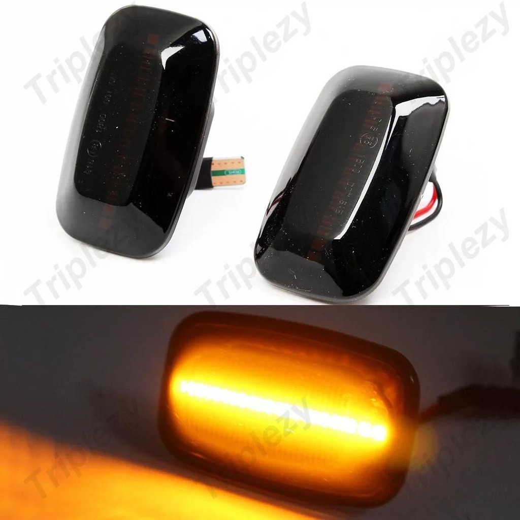 1 Pair Dynamic LED Side Marker fender Lights Flowing Turn Signal Light Side Repeater For Toyota ...