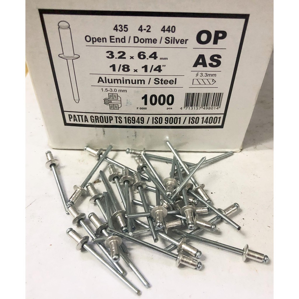 [20PCS/Pack] ALUMINIUM BLIND RIVET Paku Rivet Pop Rivet Blind Rivet 铆钉 ...