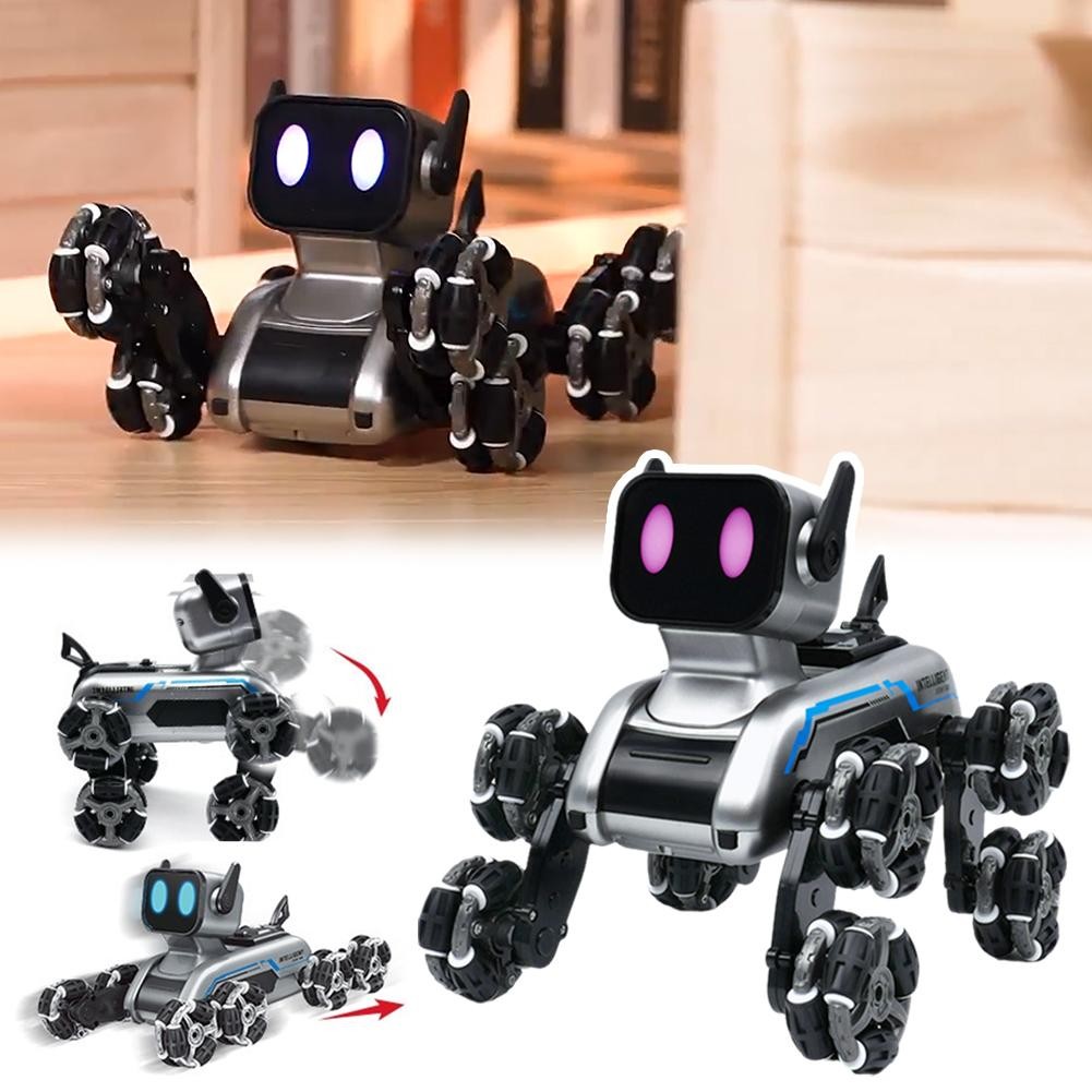 Rc Mechanical Dog Rc Robot Dog Toy With Light Music Gesture Sensing ...