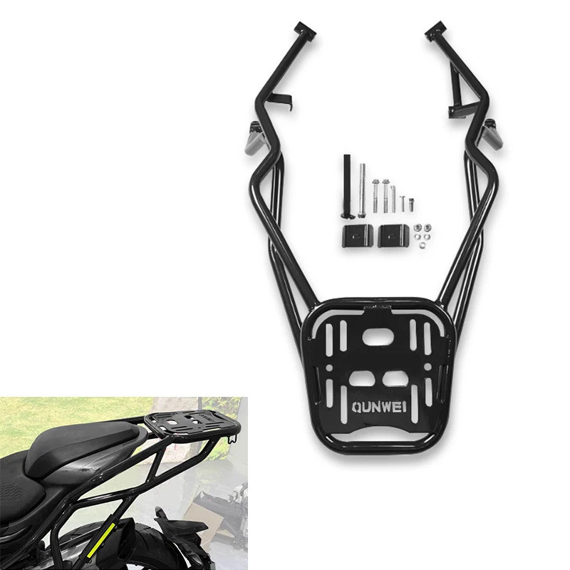 800/NK For CFMOTO 800 NK Rear Luggage Cargo Rack Carrier Mount Backrest ...