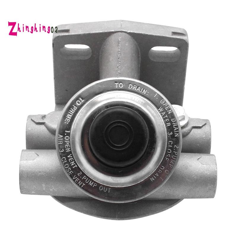 4 Ports Hand Priming Pump Crude Oil-Fuel Filter Mounting Base M16X1.5MM ...