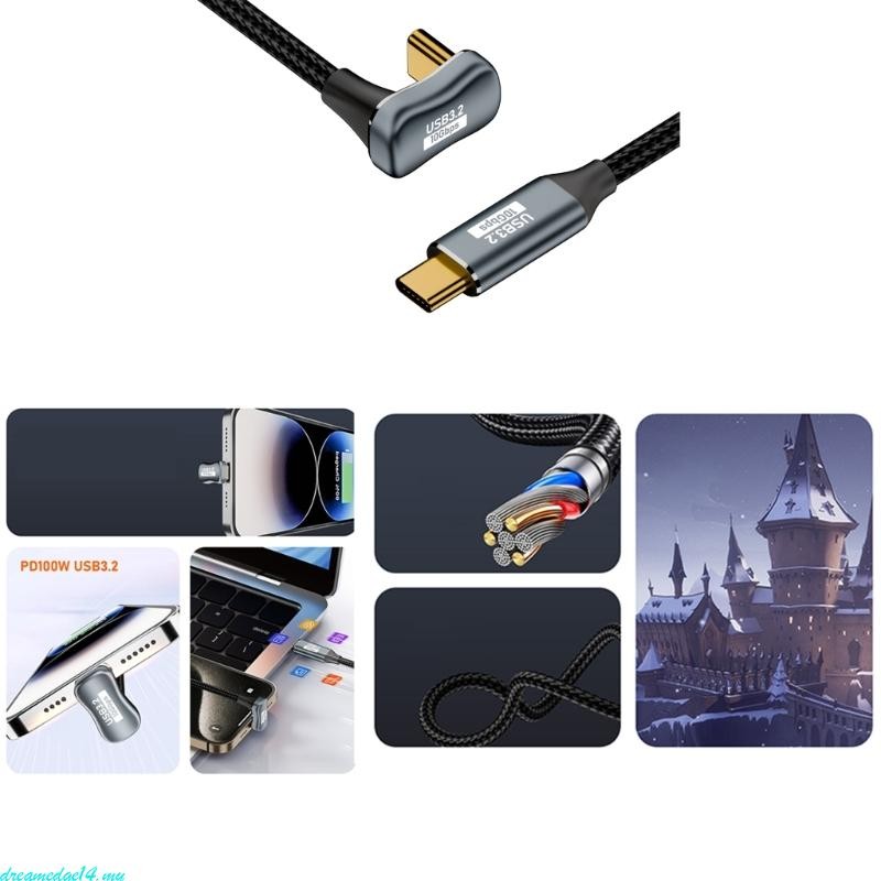 Dreamedge14 Pd100w Usb C Extension Cable Usb3 2 Gen2 Male To Male Extenders Line 10gbps Data
