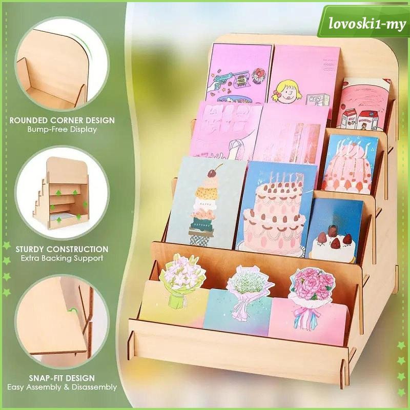 [LovoskibcMY] Greeting Card Display Stand Card Display Rack Retail ...