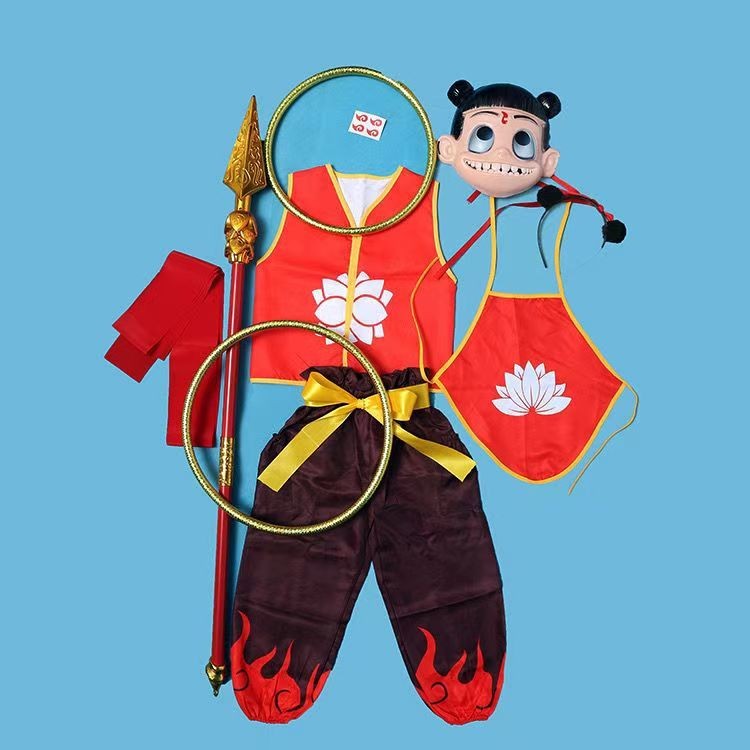 Nezha Costume Girl Nezha Magic Boy Sea Show Costume cos Halloween ...