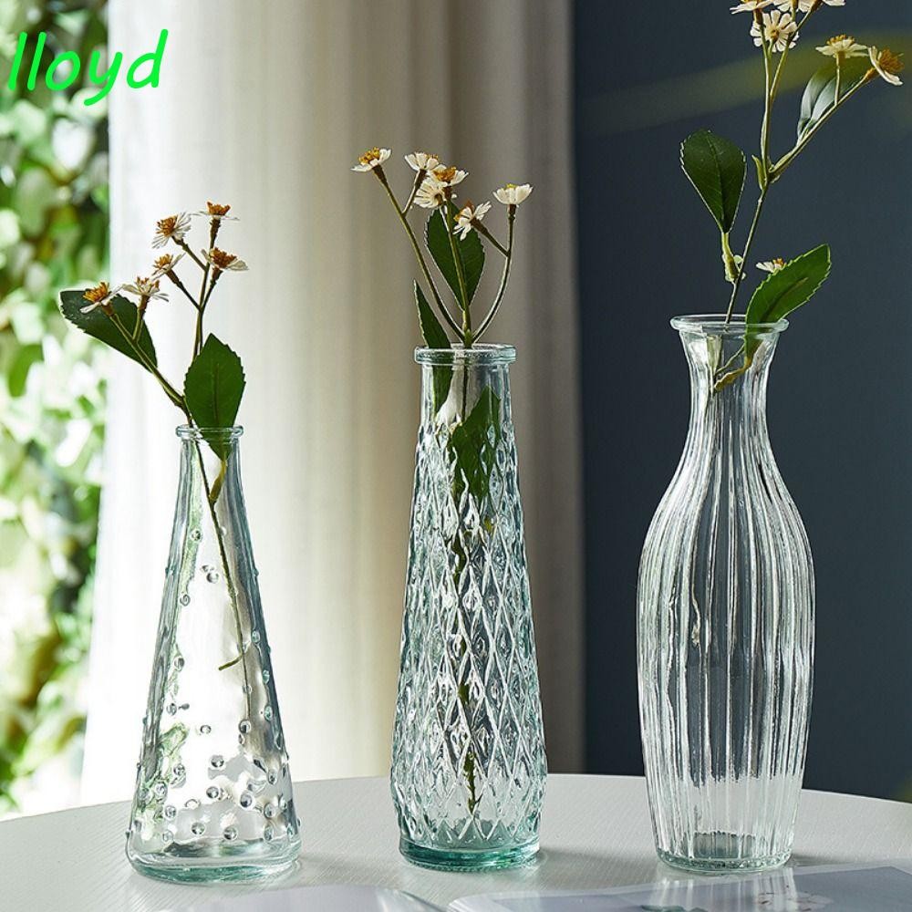 LLOYD Vintage Embossed Vase, Embossed Printing Simple Transparent ...