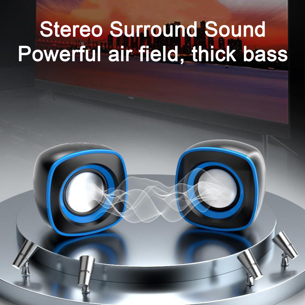SHB 1 Pair USB Wired Speaker Portable Mini Speaker Loudspeaker ...