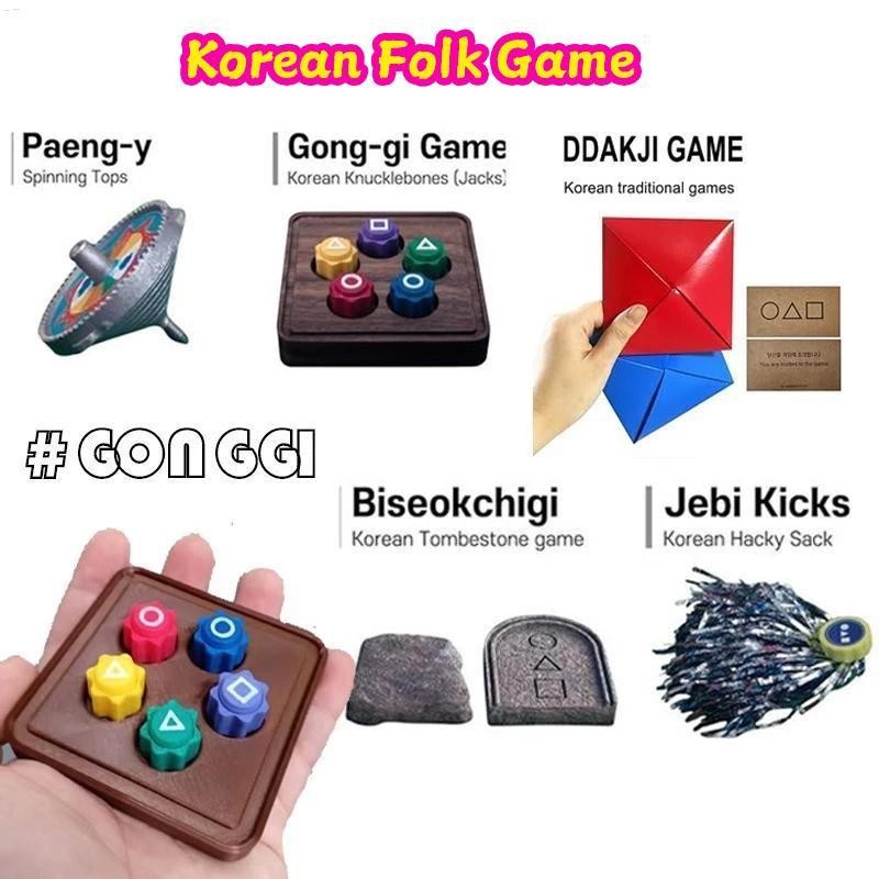 Gongggi Stone Stone Set Korean Folk Game Set Jebi Chagi 、Gong-Gi ...