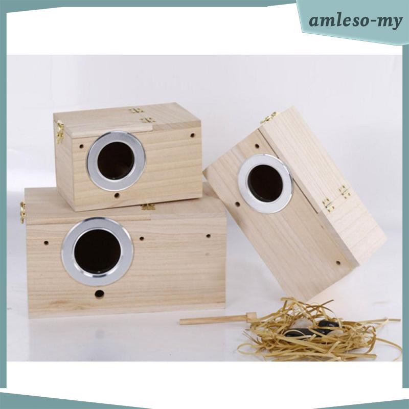 [AmlesoMY] SMALL BUDGIE BIRD CAGE AVIARY NEST NESTING BREEDING BOX 12x ...