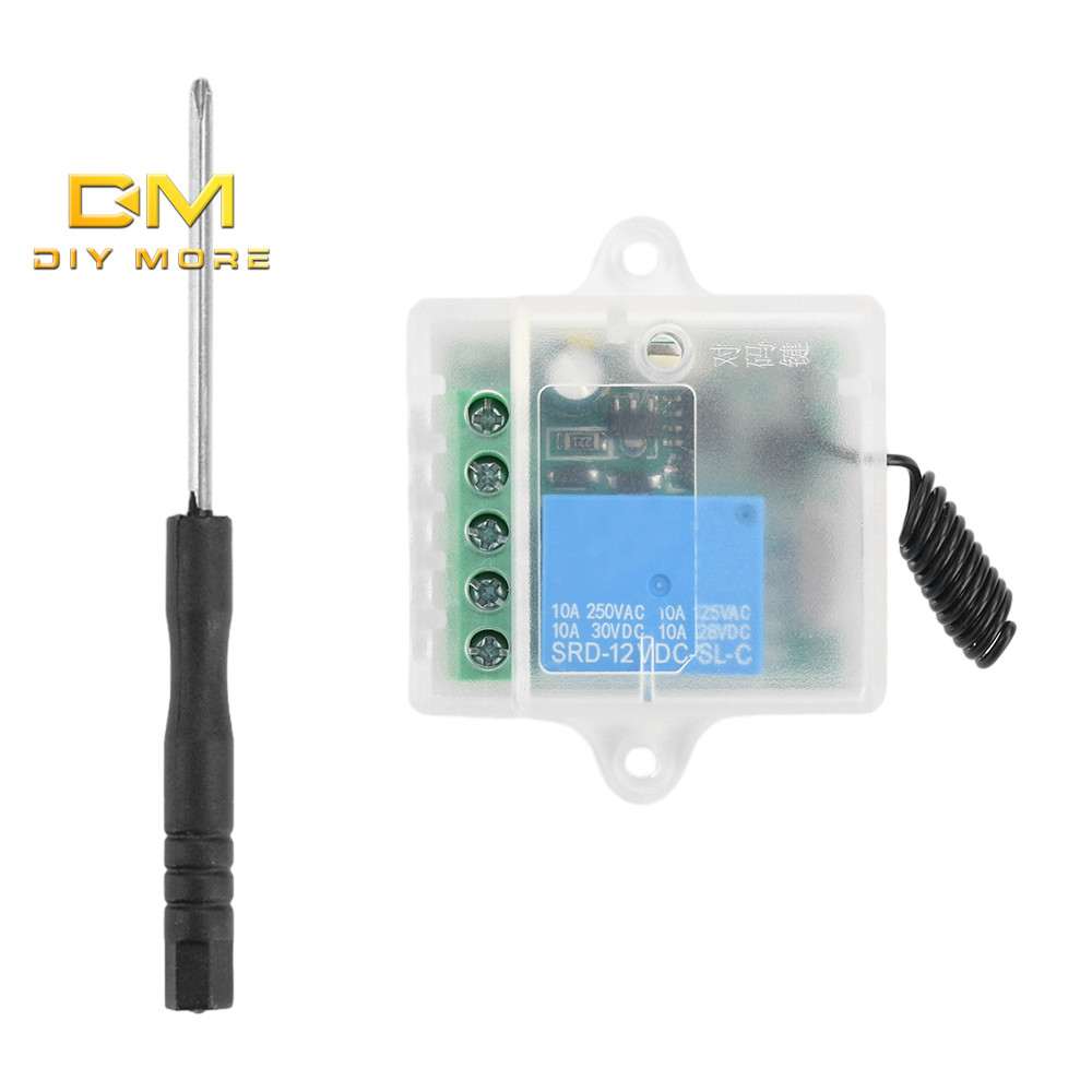 DIYMORE DC 12V Wireless Single Channel Remote Control Switch ...