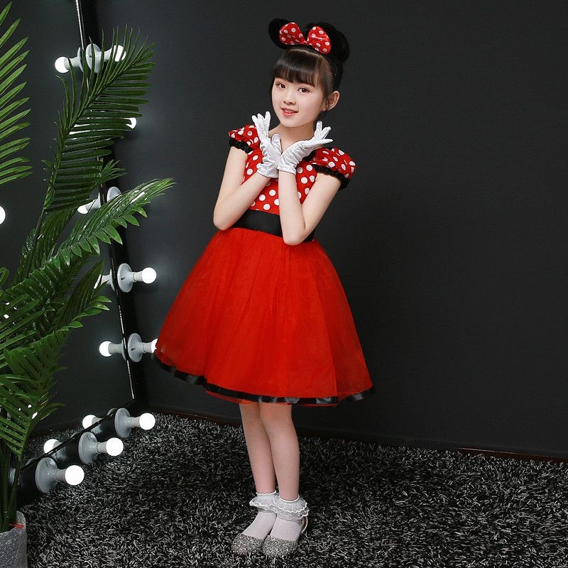 Halloween Dress Up Girl Mickey Minnie Princess Dress Birthday Dress ...