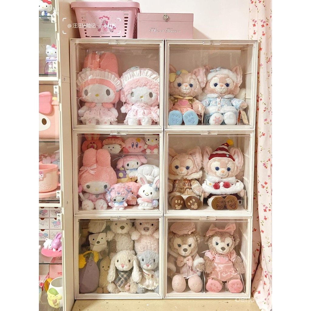 Doll Doll Storage Box High Transparent Acrylic Figure Plush Toy Storage ...
