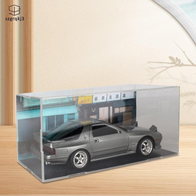 [szgrqkj3] 1:18 Car Garage Display Case Display Scene DIY Assembly Toy ...