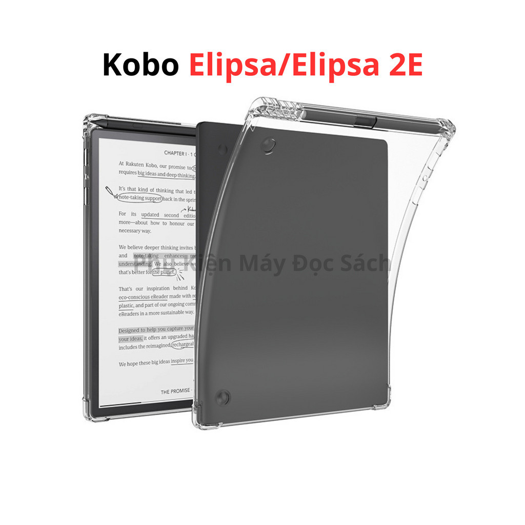 Kobo Elipsa/Elipsa 2E Silicone Case (With pen mount), Kobo Elipsa/Kobo ...