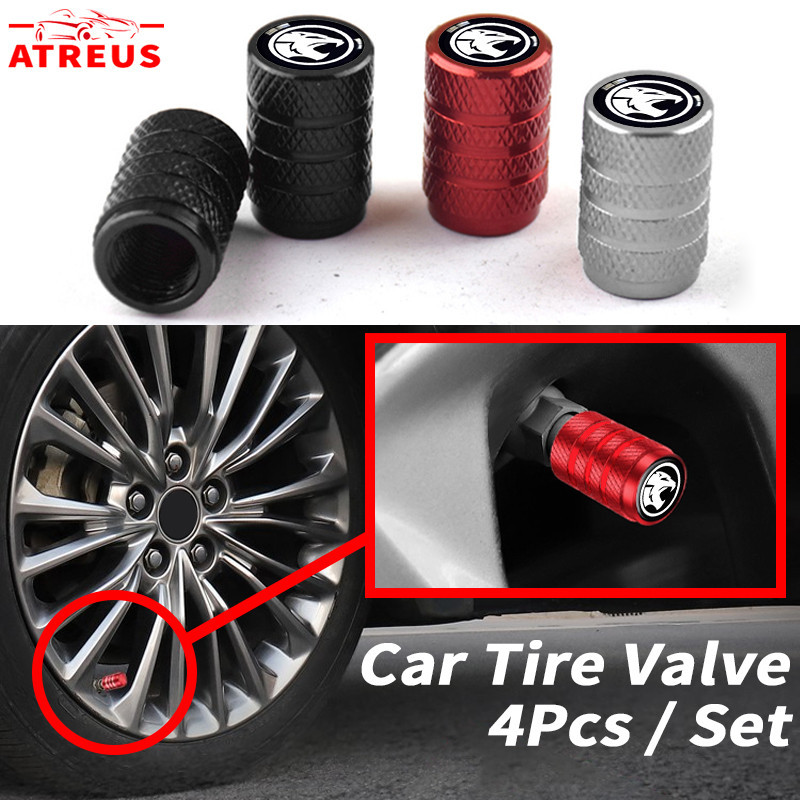 4pcs Proton Car Tire Valve Caps Alloy Car Wheel Tire Valves Tyre Stem ...