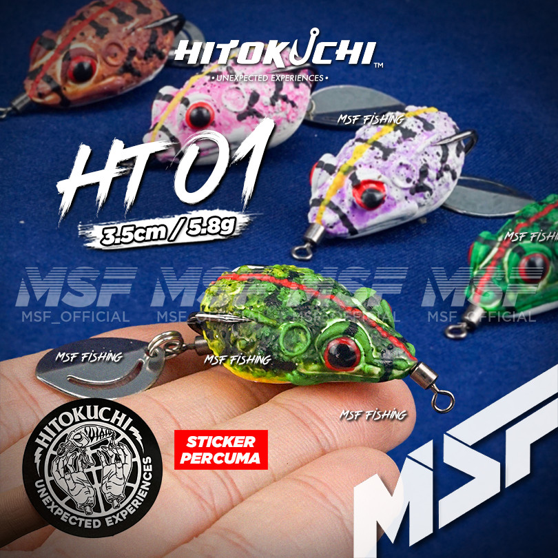 [MSF] Hitokuchi HT01 Soft Frog | 3.5cm / 5.8g | Katak 3D Umpan Tiruan ...
