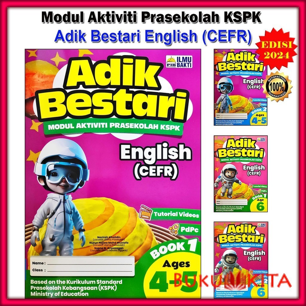 Buku Latihan : Modul Aktiviti Prasekolah KSPK Adik Bestari English ...