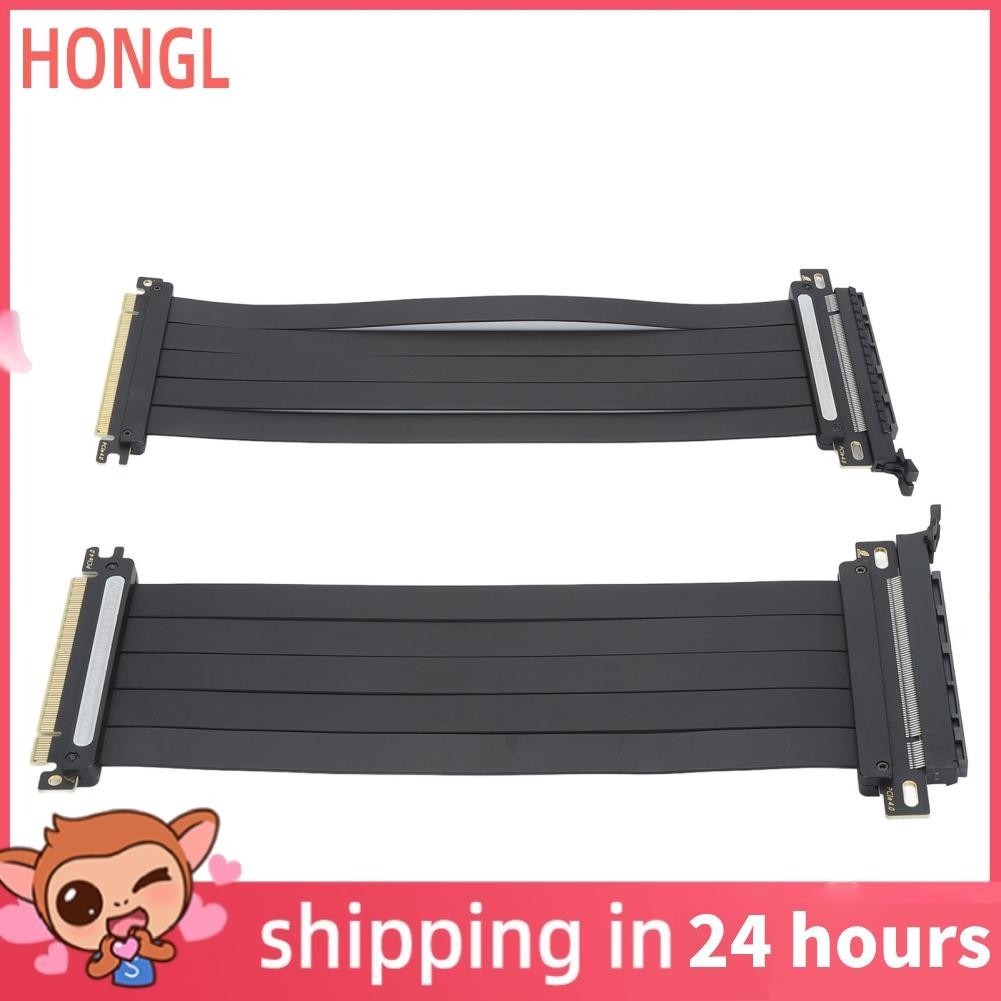 Honglai8 GPU Riser Cable PCIe 4.0 X16 Extension Silver Plated 180 ...