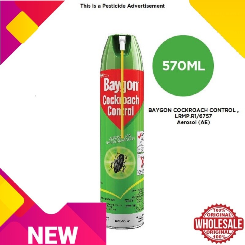 Baygon Cockroach Control 570ml For wholesales market Insect Repellent ...
