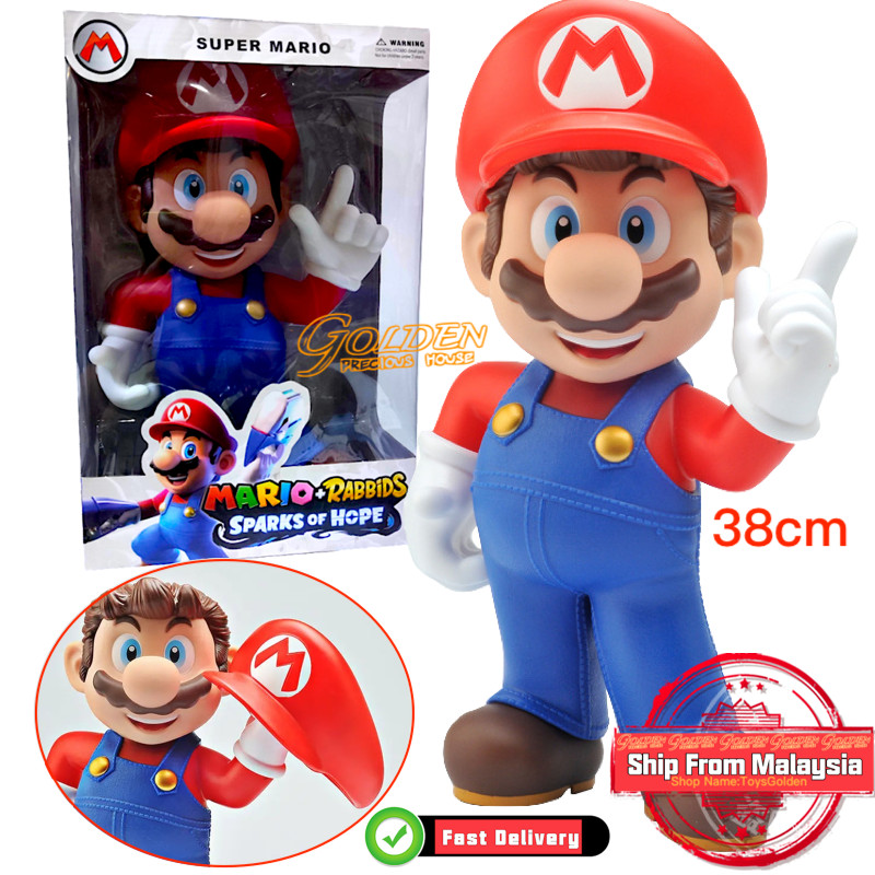 Super Mario Bros Anime Mario Rabbids Sparks of Hope Action Figure PVC ...