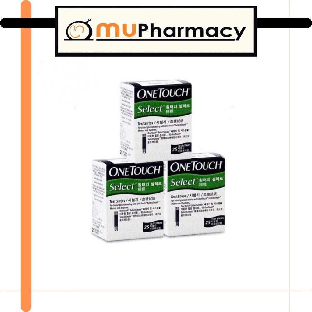 Onetouch Select Simple Test Strips 2x10'S/25'S / 3x25's | Shopee Malaysia