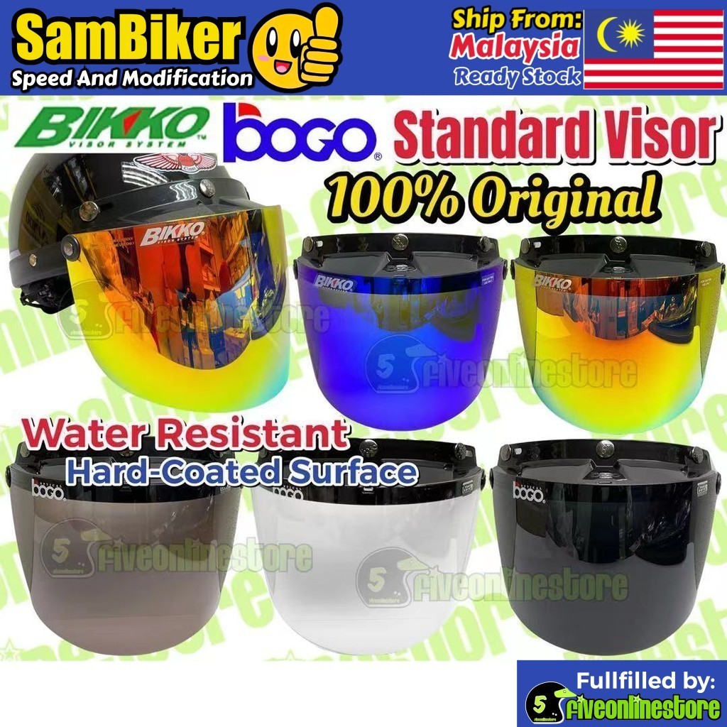 BIKKO BOGO Visor Helmet 3 Button For MHR MS88 SGV MAGNUM 100% Original ...