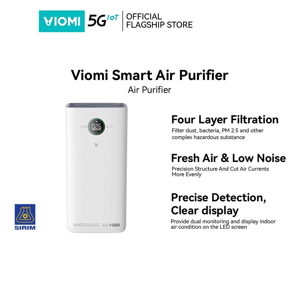 Viomi Smart Air Purifier Pro (UV) | Shopee Malaysia