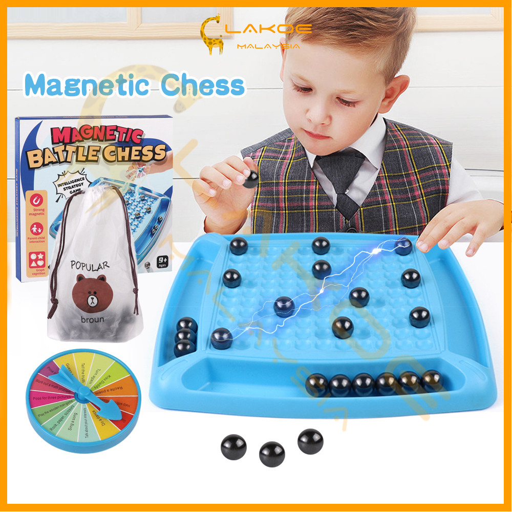 Lakoe Magnetic Chess Magnet Toy Magnetic Battle Game Magnetic Chess ...