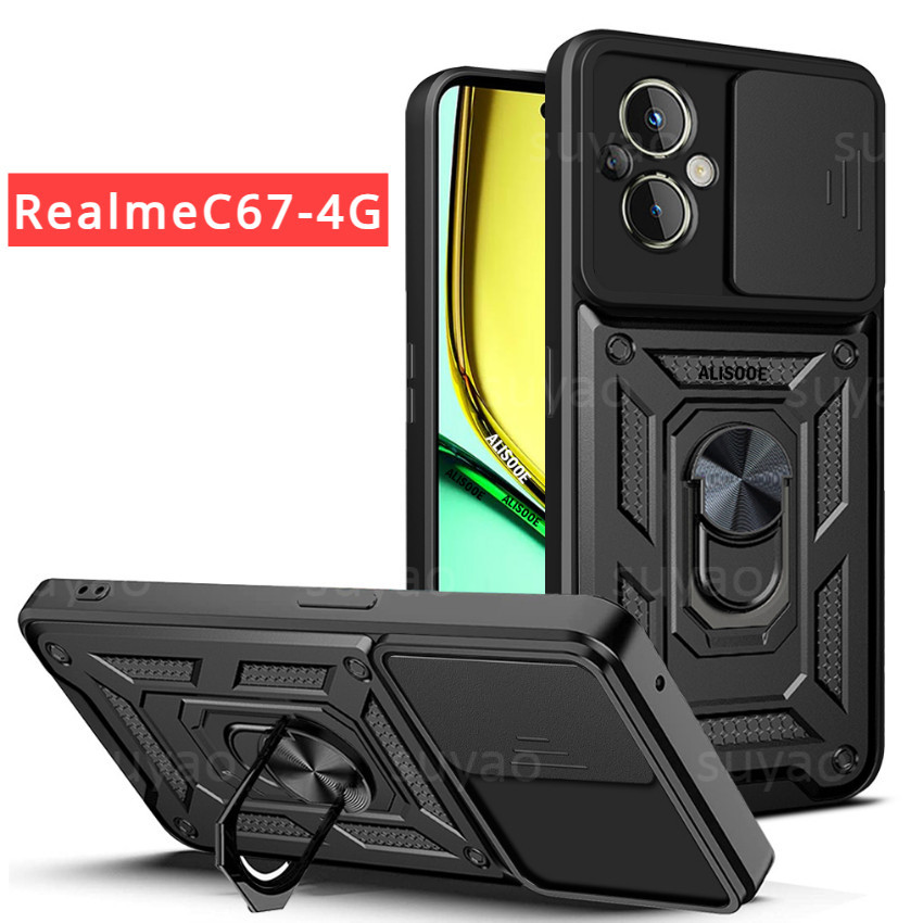 For Realme C75 C67 2024 Phone Case Camera Protector Casing RealmeC67 RealmeC75 C63 C61 C65 Armor ...