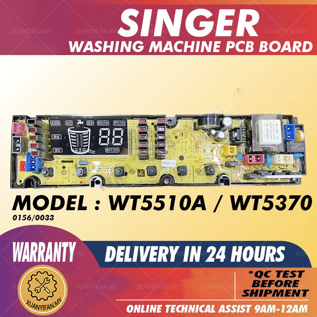 WT5510A / WT5370 SINGER WASHING MACHINE PCB BOARD (CONTROL BOARD ...
