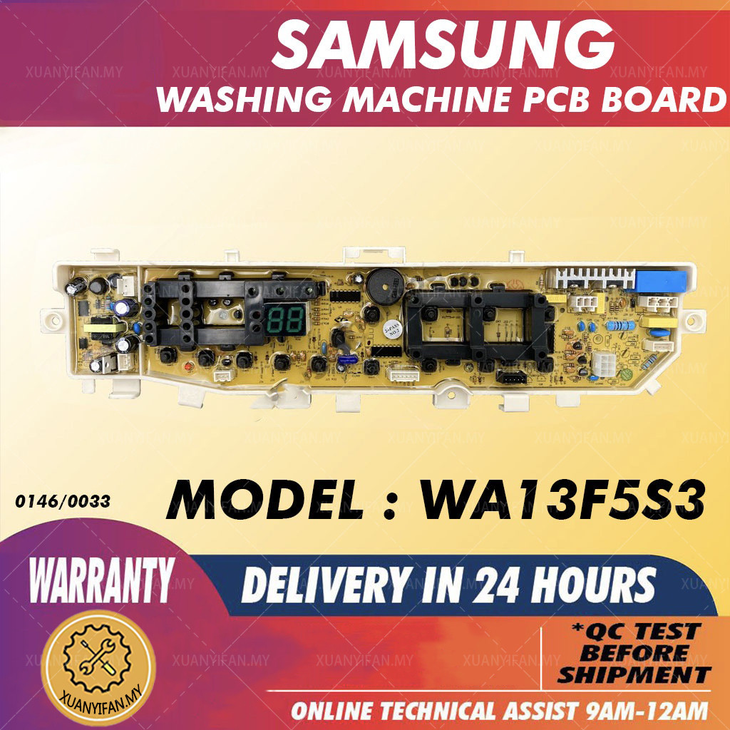WA13F5S3 Samsung WASHING MACHINE PCB BOARD (CONTROL BOARD ) PANEL BOARD ...