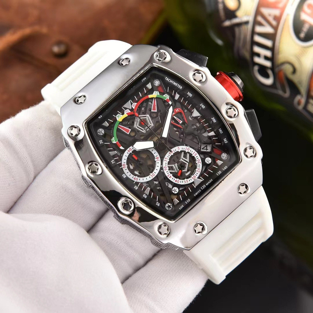 [Richard Watch] Barrel Type Multi-Function Watch Running Stop ...