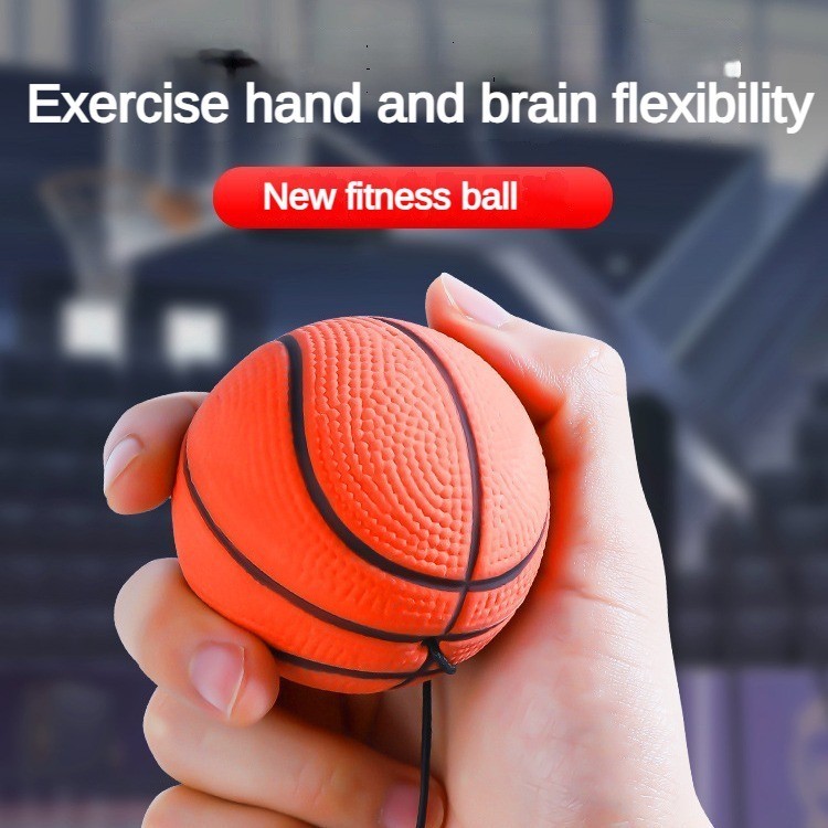 Wrist Bouncy Ball with Rope Rubber Throwing Ball Children Hand Throwing ...