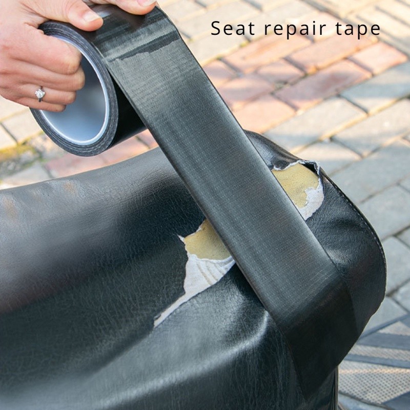 Motorcycle Sofa Car Seats Repair Tape PU Black Patch Waterproof Strong Self Adhesive Leather ...