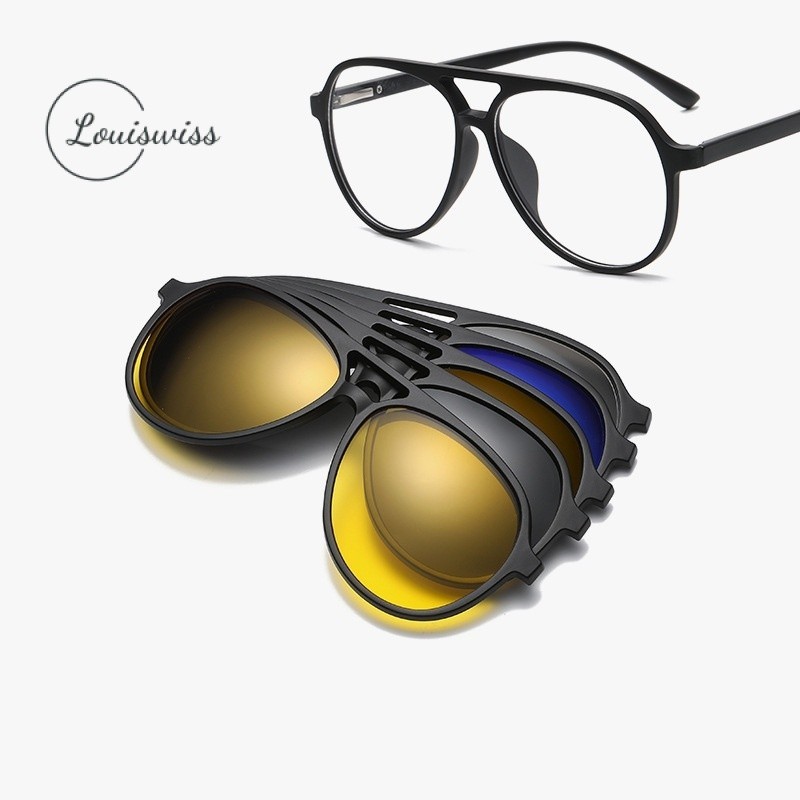 Louiswiss new 6in1 sunblock sunglasses advanced sense TR large frame ...