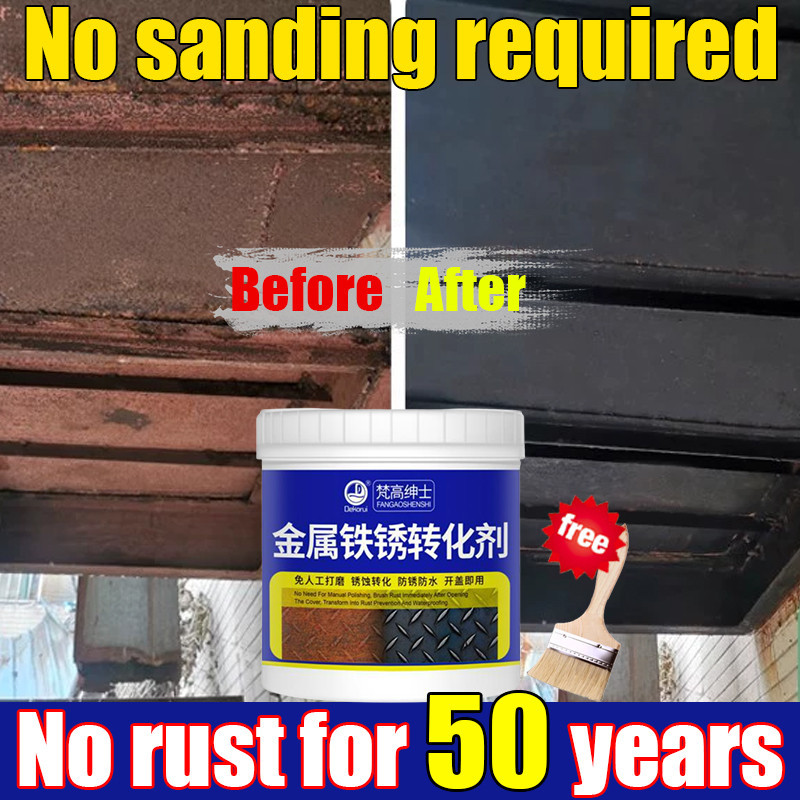 Anti Rust paint for metal rust converterfree brush rust turns into ...