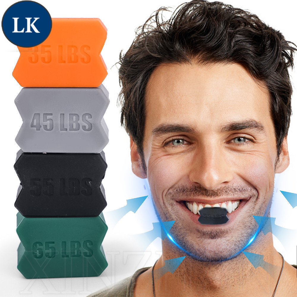 LK 2Pcs/Set Thin Face Masseter Muscle Trainer - Silicone Mandibular ...