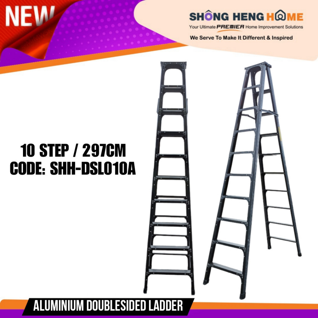 [HOTDEALS] SHH DSL Heavy Duty Aluminium Double sided Ladder (5-STEPS/6 ...