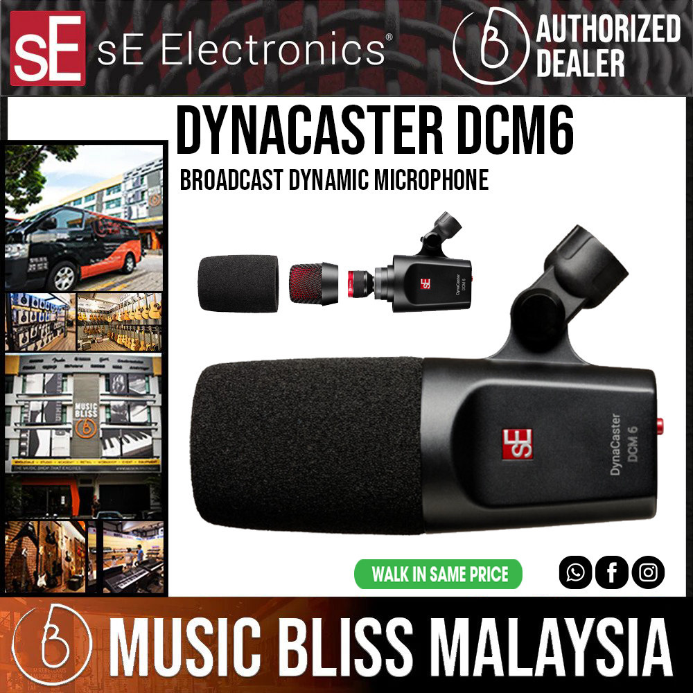 sE Electronics DynaCaster DCM6 Dynamic Broadcast Microphone | Shopee ...