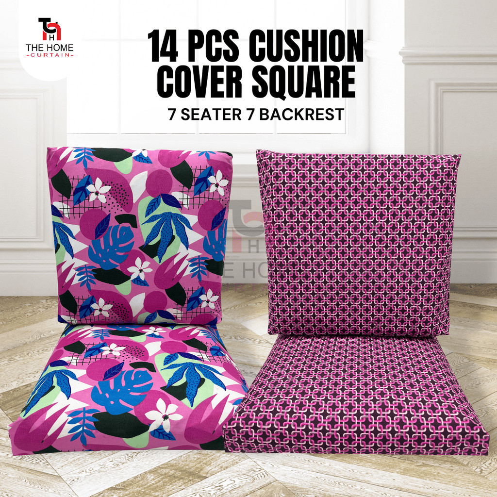 Corak 03 Sarung Kusyen Empat Segi 14 in 1 / Raya Cushion Cover 14pcs ...