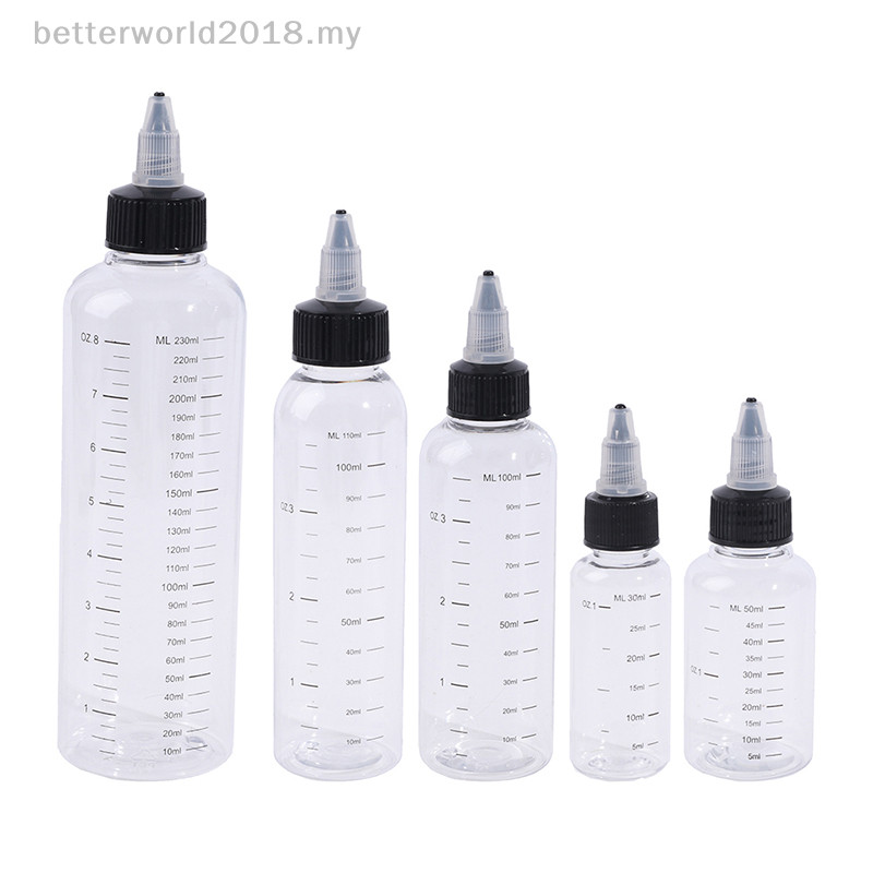 [Betterworld] 30ml-250ml Plastic PET Liquid Capacity Dropper Bottles ...