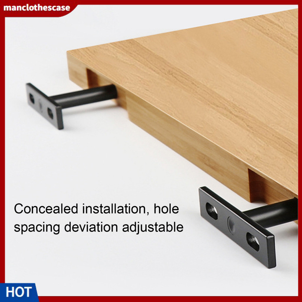 manclothescase Heavy Duty Save Space Shelf Bracket Cold-rolled Steel T ...